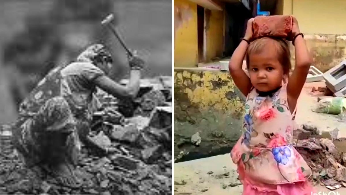 Ayodhya child labour तब 'इलाहाबाद के पथ पर वो तोड़ती पत्थर', अब अयोध्या ...