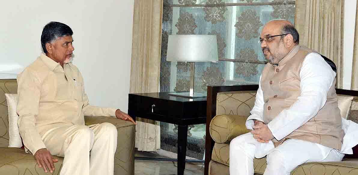 Chandrababu Naidu met Amit Shah:TDP-BJP पांच साल बाद फिर आयेंगे साथ, शाह-नड्डा से नायडू की ...