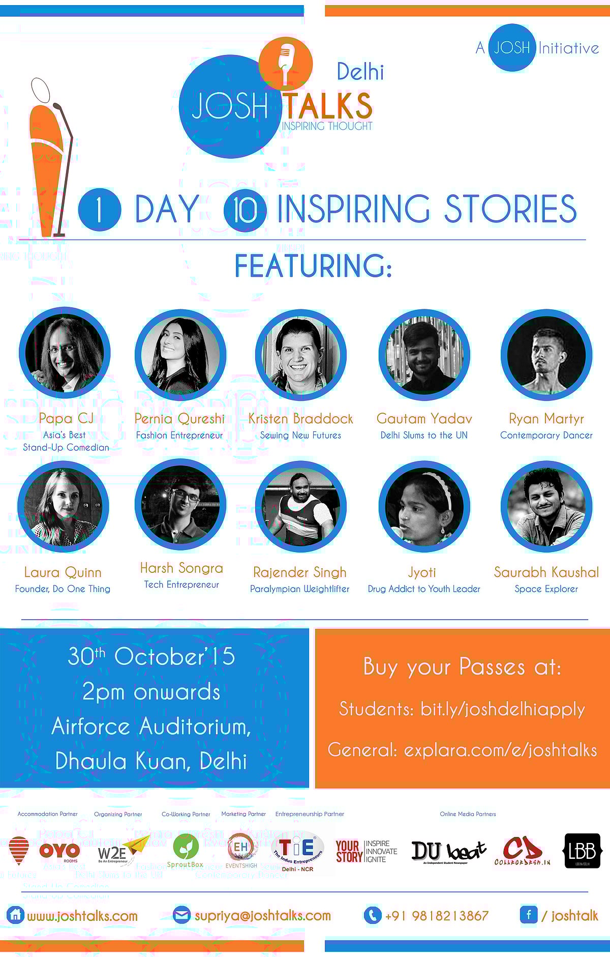 Josh Talks Hosts 6th Event in Delhi, Speakers Inspire the Audience