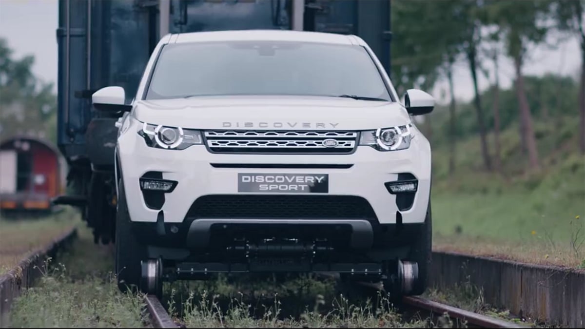Watch the Land Rover Discovery Sport Tow a Train Like a Boss!