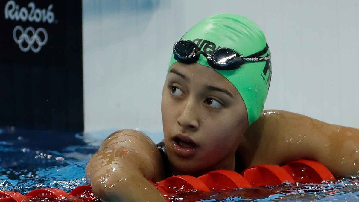 At 13, Rio’s Youngest Olympian Rips Her Swimsuit but Wins Her Heat