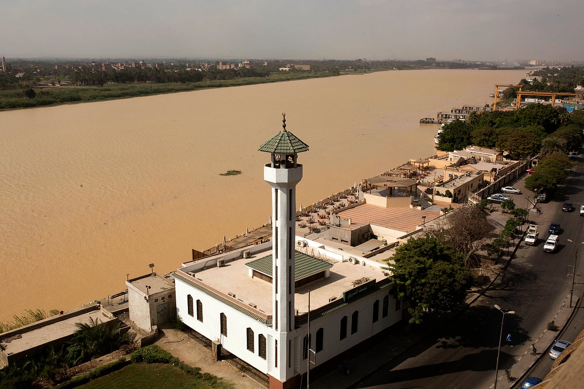 River Nile in Egypt Turns Murky Brown Due to Heavy Flooding