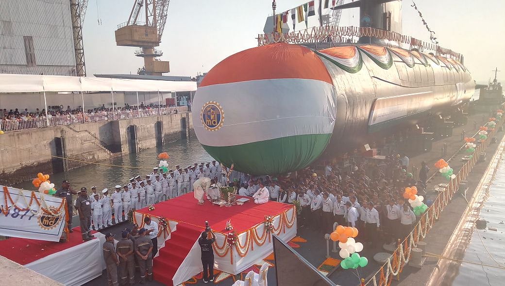 INS Karanj, Third Scorpene Class Submarine, Launched in Mumbai