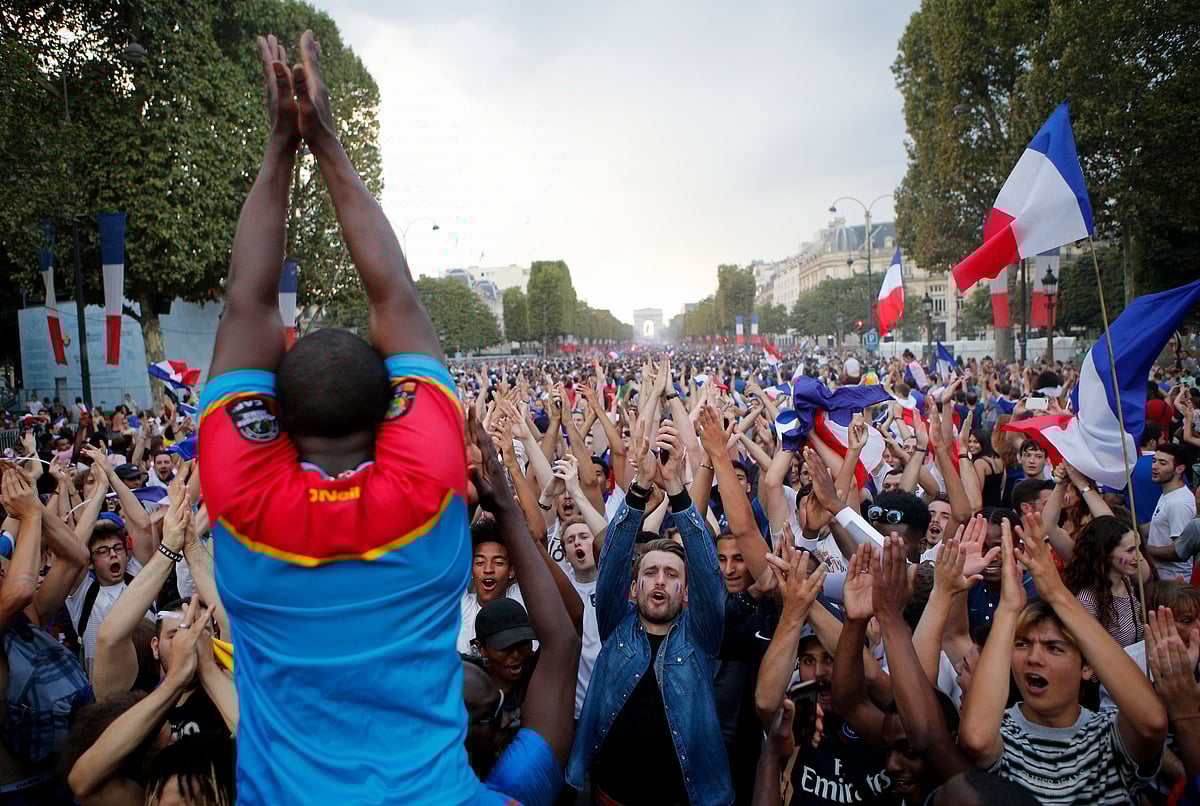 In Pics: From Moscow to Paris, France Fans Celebrate World Cup Win