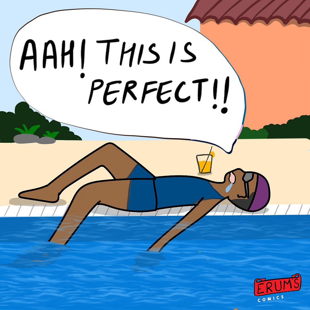Erum’s Comics: Next Time You Are at a Swimming Pool, Try This!