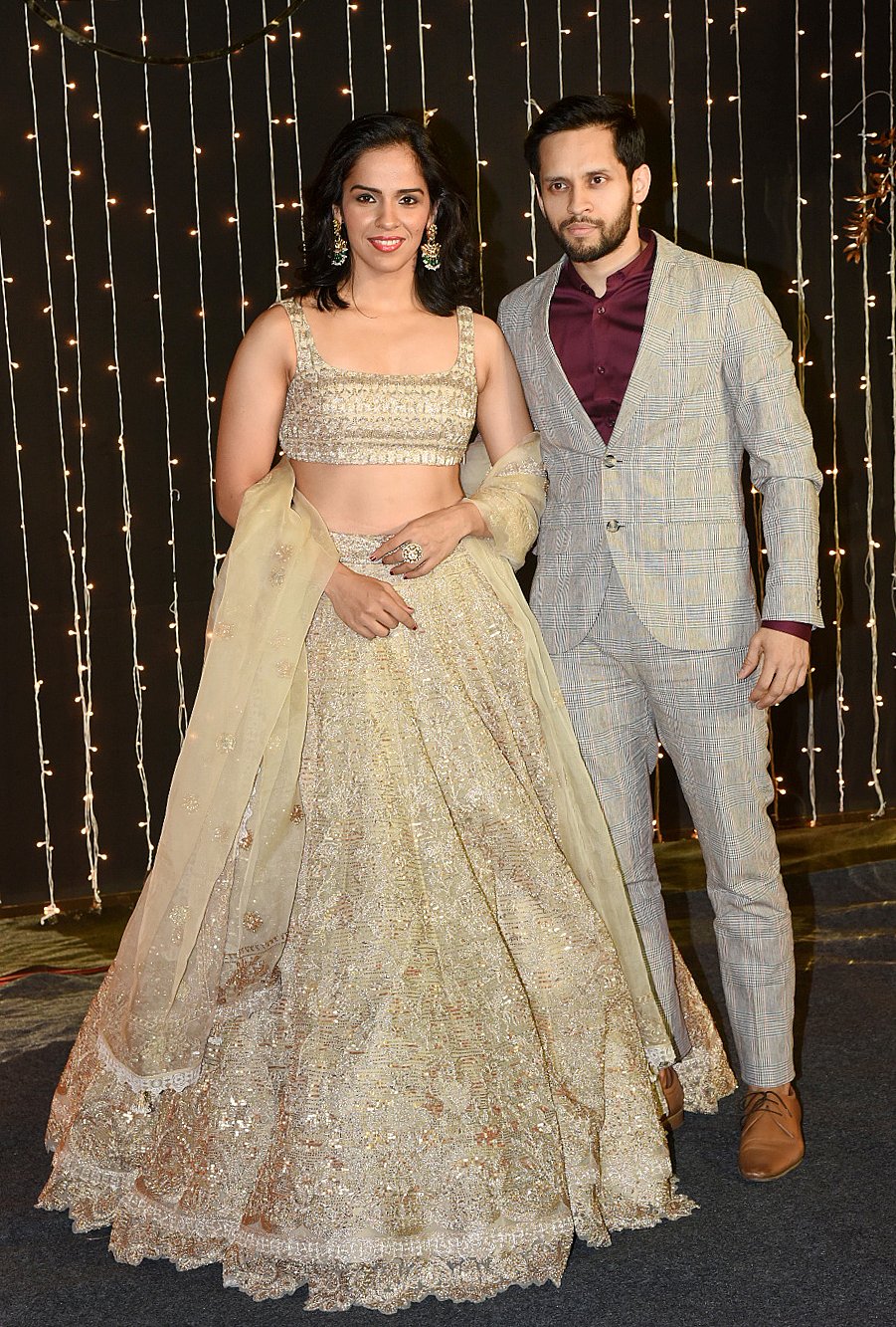 Saina Nehwal and Parupalli Kashyap Attend Priyanka-Nick Reception