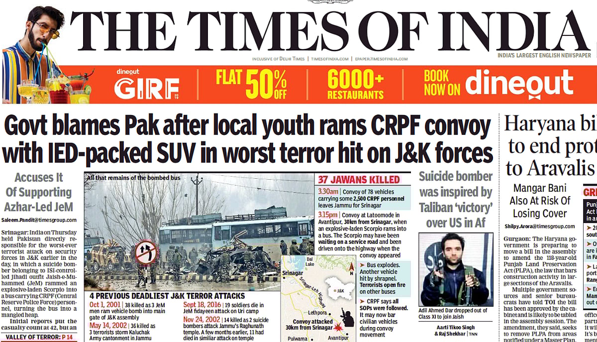 Pulwama Terror Attack: How the National Media Covered the Bombing