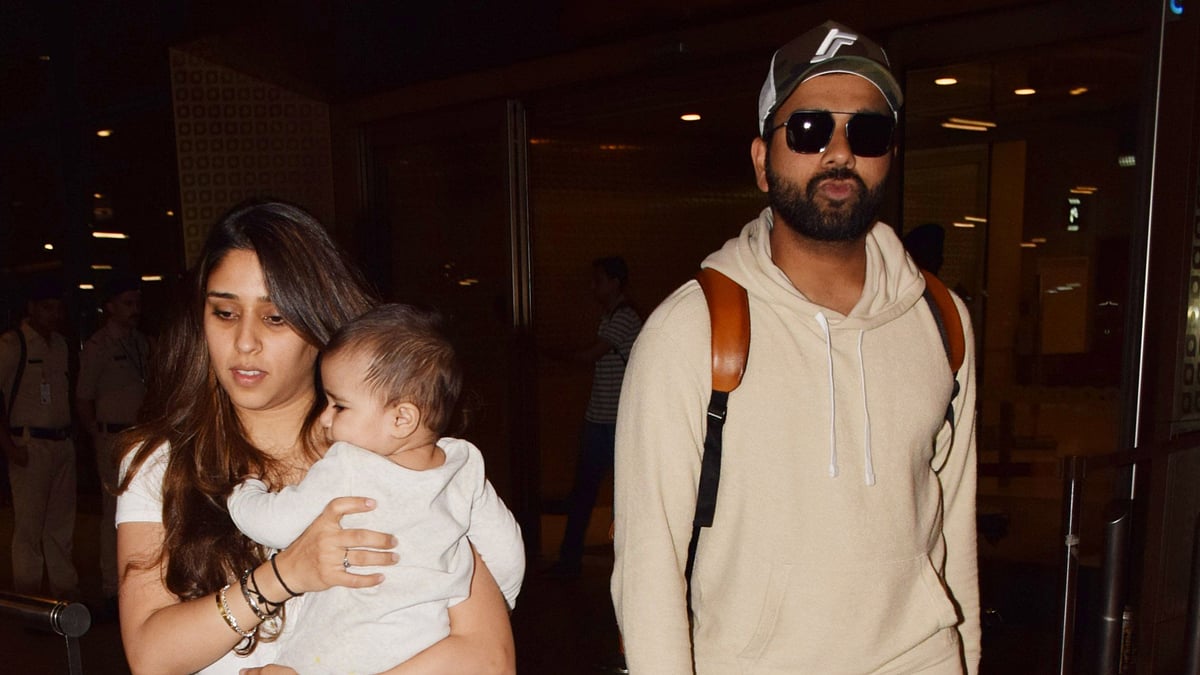 Indian Cricketer Rohit Sharma Lands in Mumbai With Family After ICC ...
