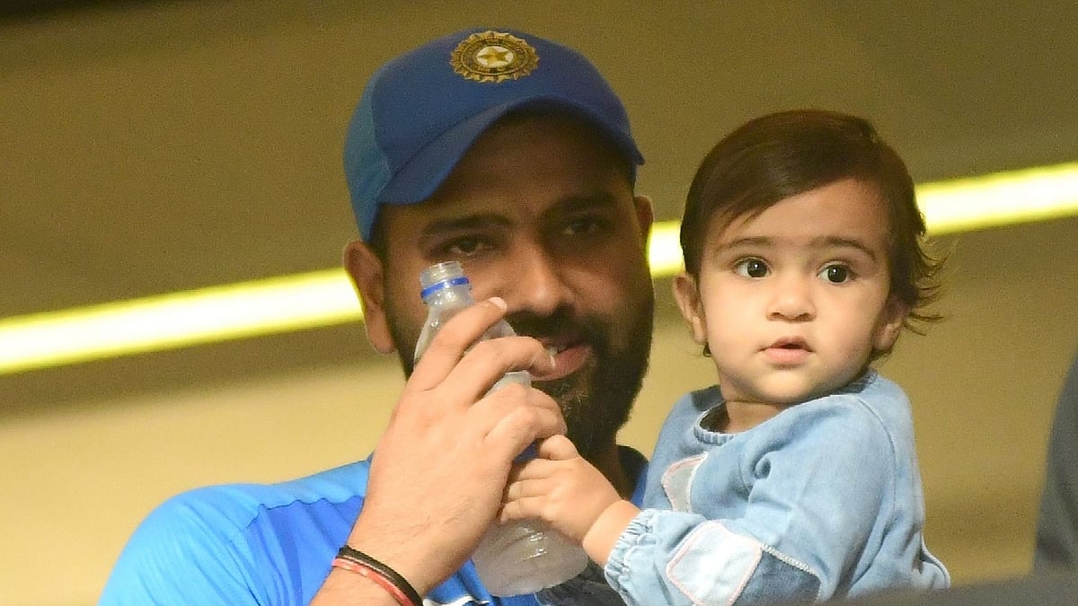 Watch: Coach Rohit Sharma gives daughter Samaira batting lesson