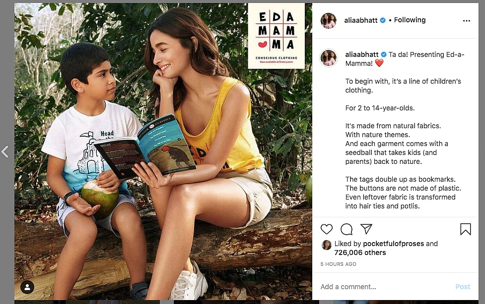 Alia Bhatt Launches Kidswear Brand Ed-a-Mamma