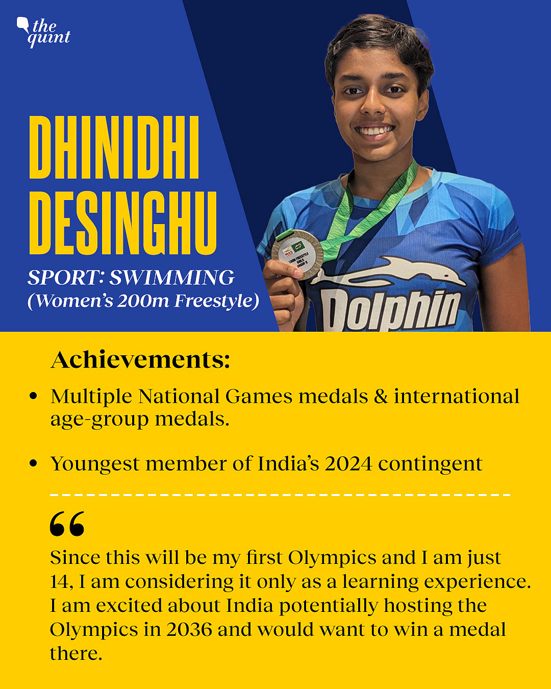 Paris Olympics 2024: Dhinidhi Desinghu – India’s 2nd-Youngest Olympian ...