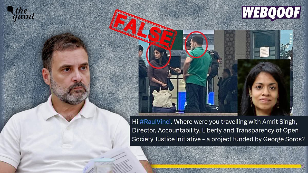 Fact-Check | This Photo Does Not Show Rahul Gandhi With Manmohan Singh's Daughter Amrit Singh