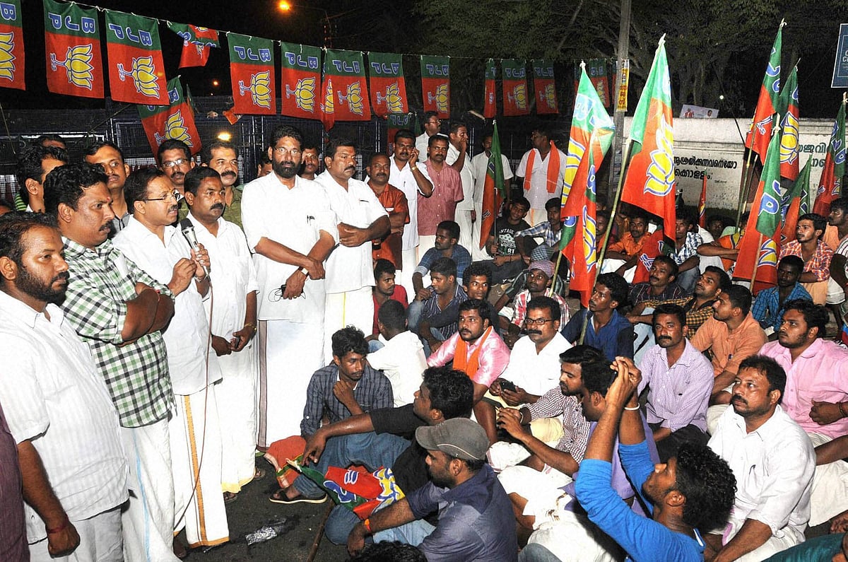 LDF, Yuva Morcha Activists Lay Siege Around Kerala Assembly