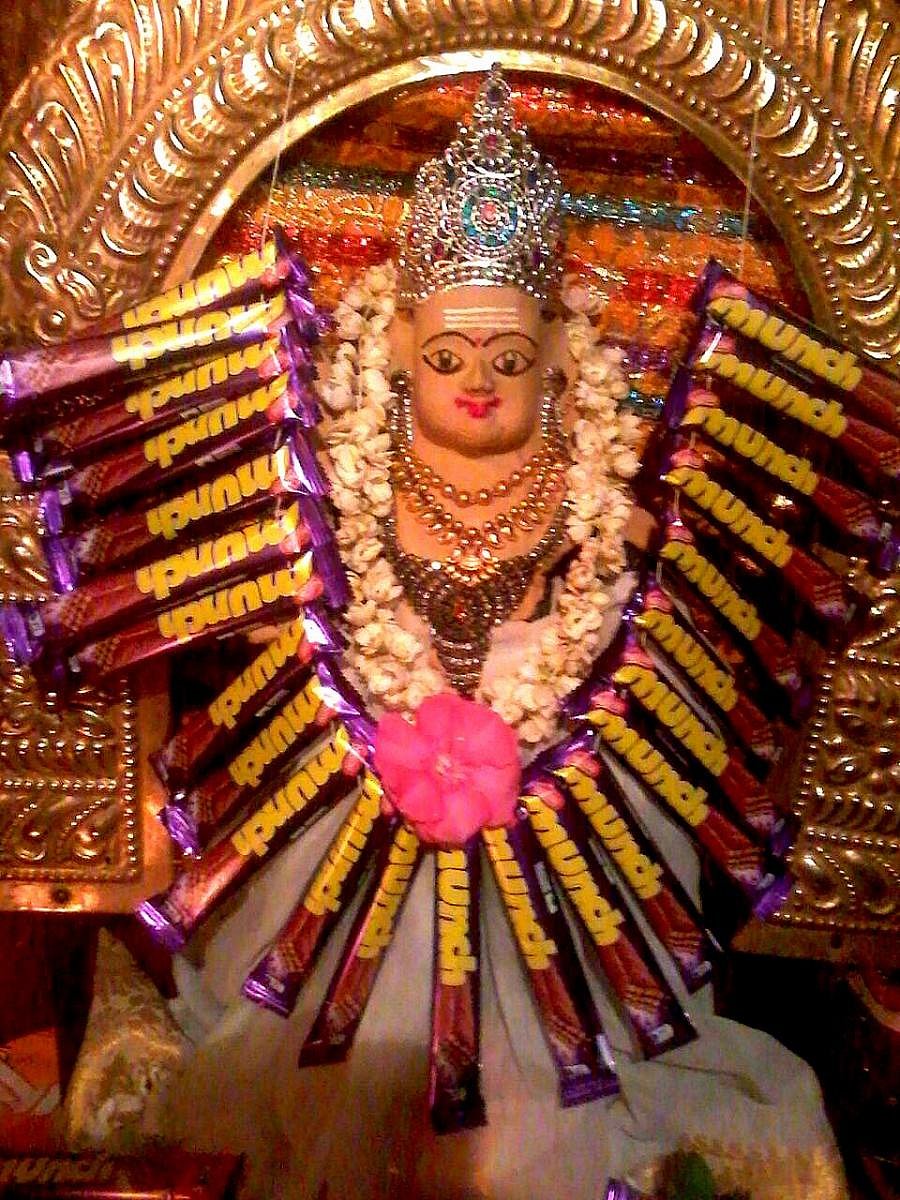 Meet Munch Murugan, a God who Developed Taste for Chocolates