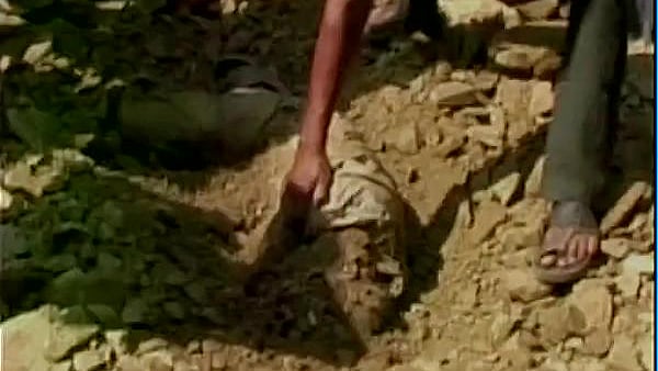 Shocking: Drunk Man Falls in Pit, Workers Construct Road Over Him