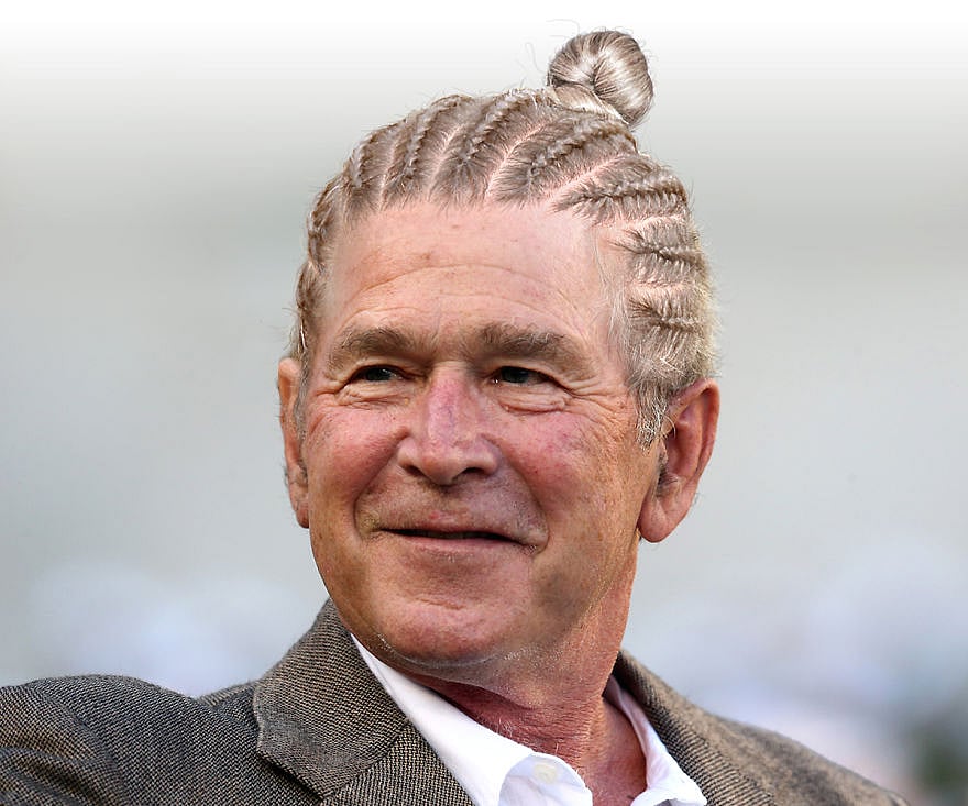 See Narendra Modi, Barack Obama & George Bush Rock the Man Bun
