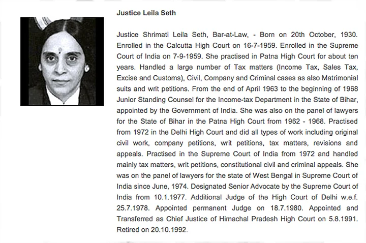 Remembering Leila Seth – Judge, Author, Woman Extraordinaire