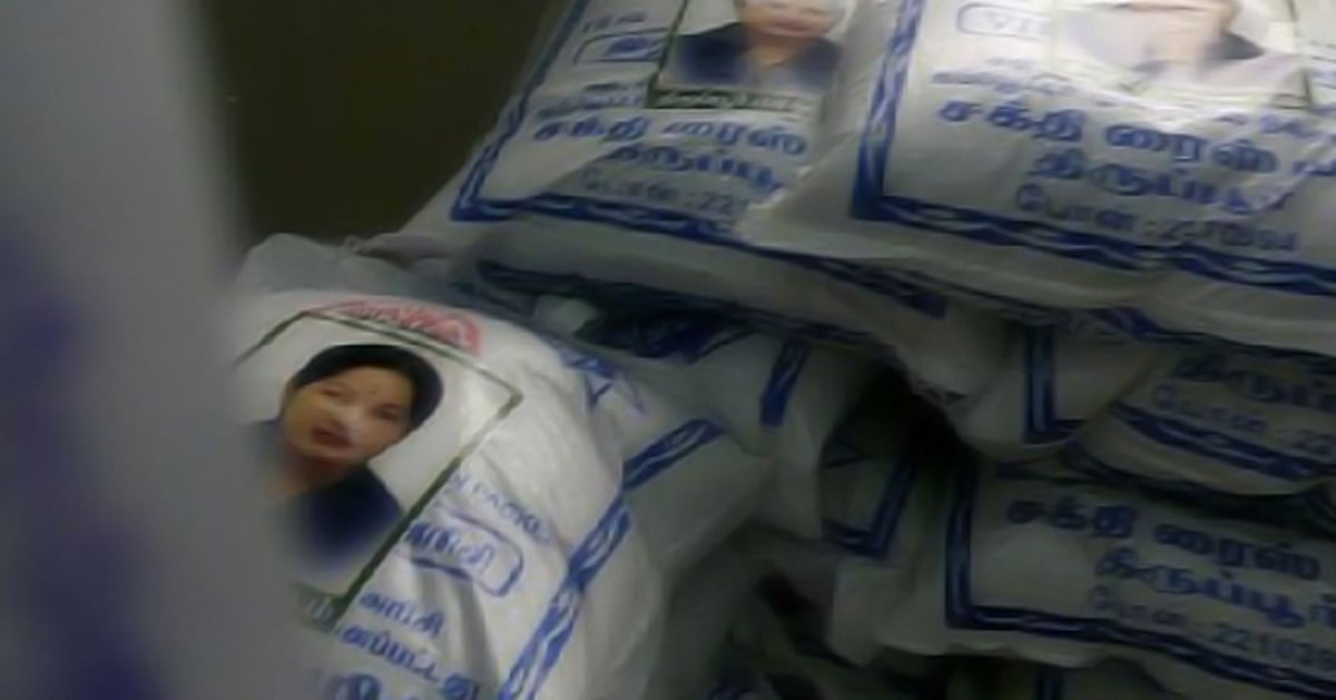 Amma Stickers on Aid Material Shadow Rescue Efforts in Chennai