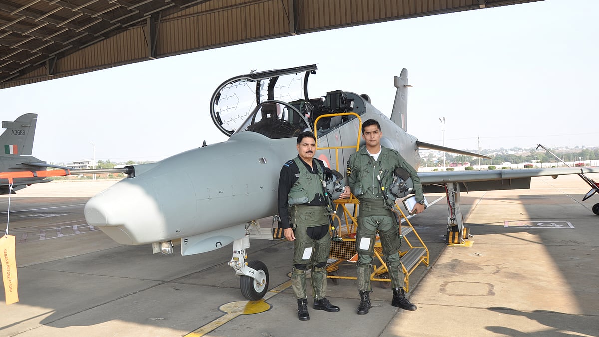 Father and Son Fly Together in a Historic Moment for Air Force