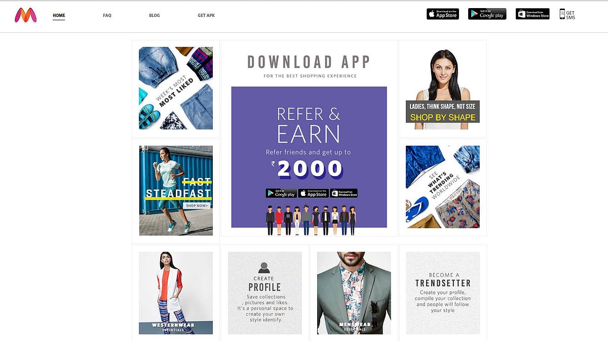 Myntra Is Back on the Web, But Only To Let You Download Their App