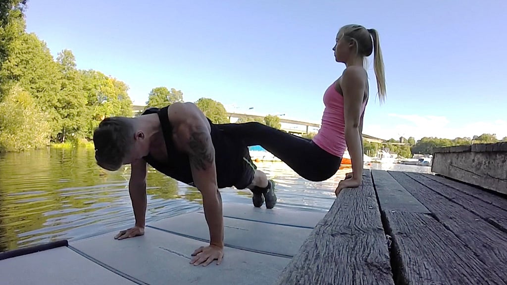 This Pair is Heating Up Things on Instagram with Tandem Workouts