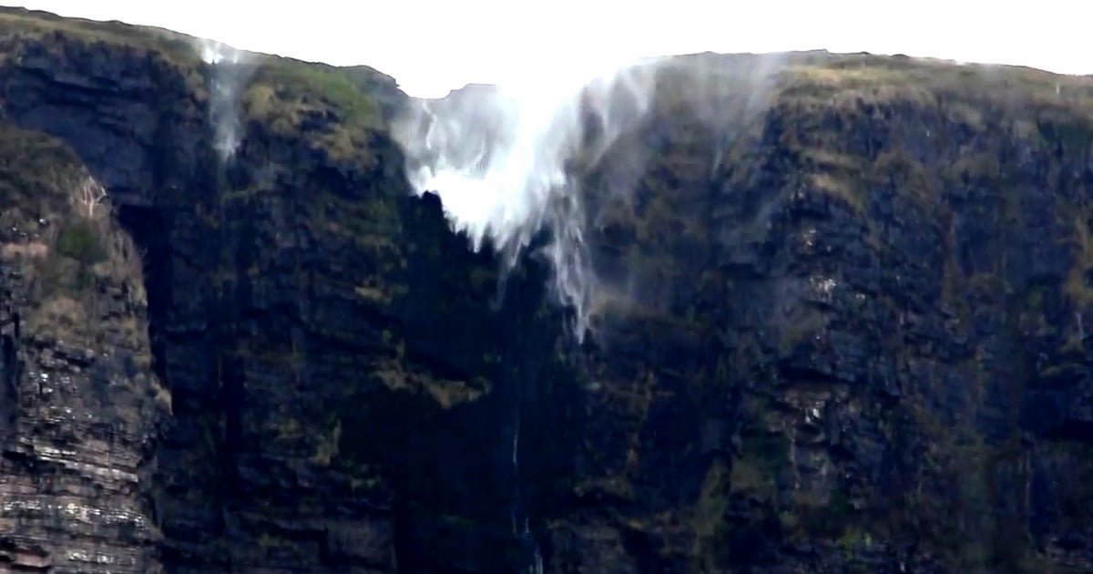 You Can’t Miss Watching This Waterfall Flowing Upwards