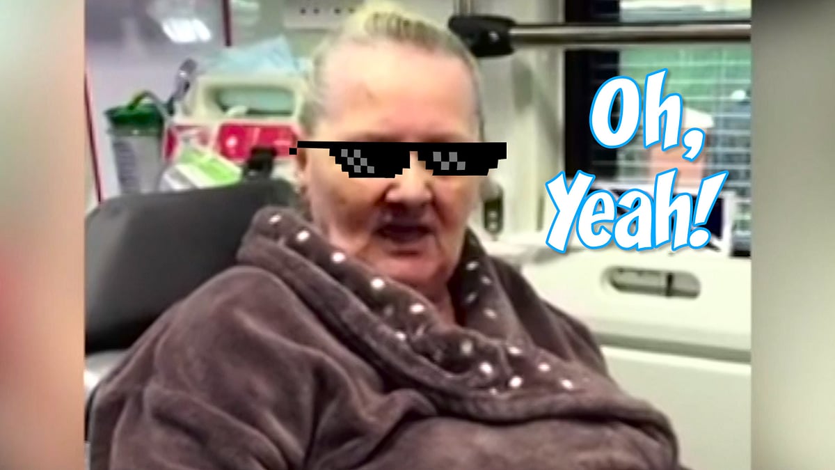 Granny Stuns Paramedics with Her Incredible Rapping