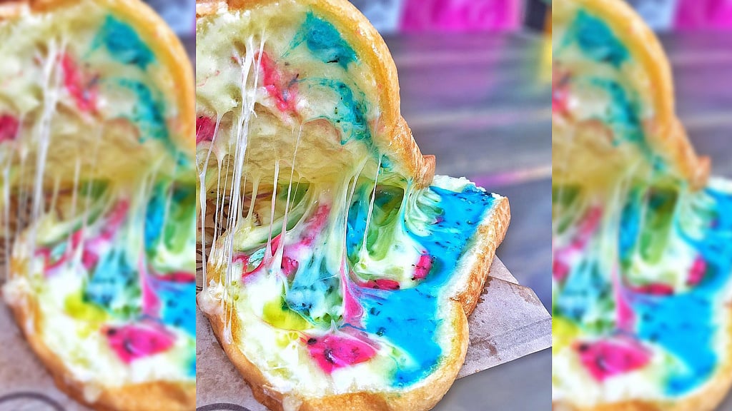 Hong Kong’s Rainbow Cheese Toastie Is Pure, Unadulterated Magic