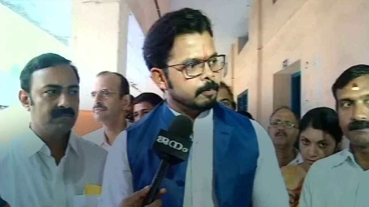 Cricketer-Turned-Politician S Sreesanth Cast His Vote in Kochi