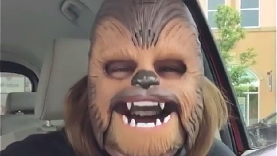 A Woman in a Chewbacca Mask – Most-Watched Facebook Live Video
