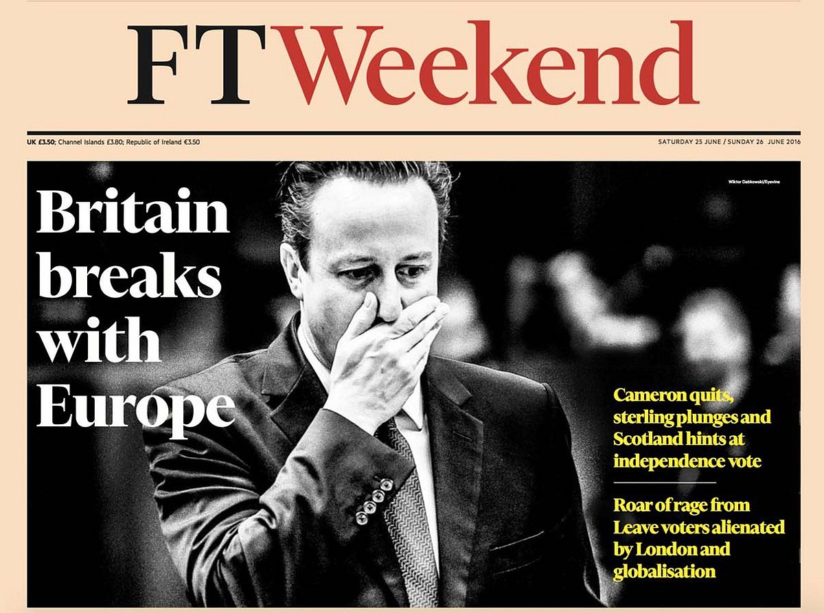 How Front Pages Of Uk Newspapers Looked The Morning After Brexit