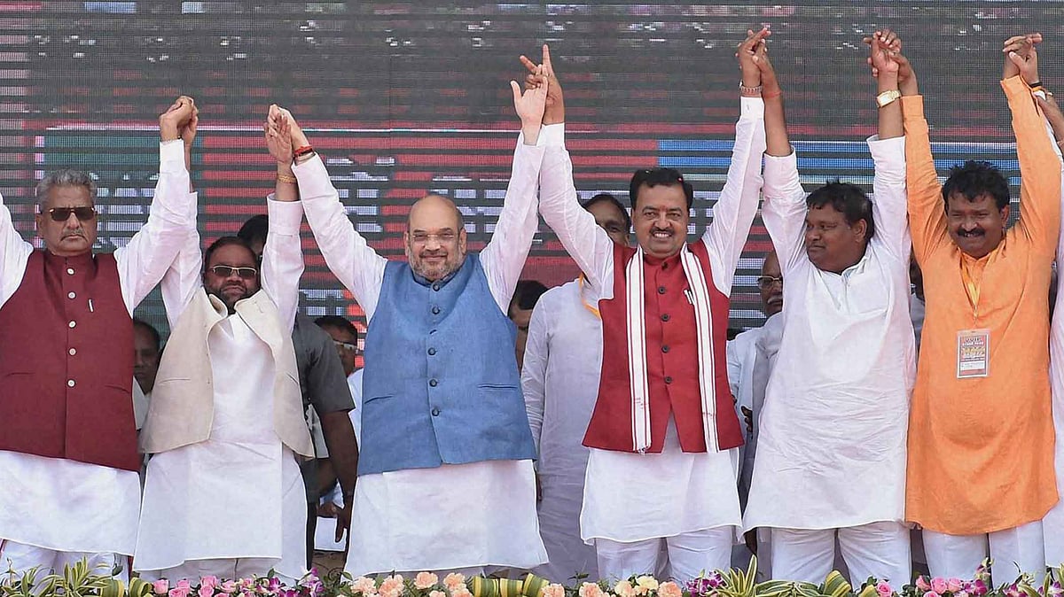 Shah Taunts SP’s Amar Singh, Calls Him Narad Muni