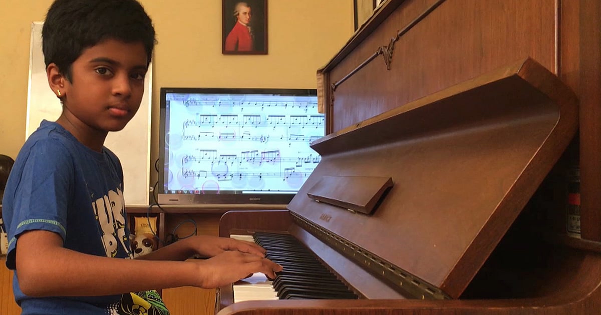 This 10-Yr-Old Prodigy Plays 6 Instruments & Has a Killer Smile!