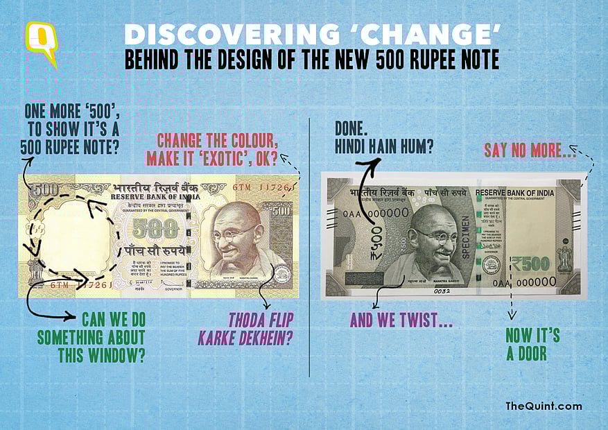 Was The New 500 Rupee Note Designed With These Ideas?