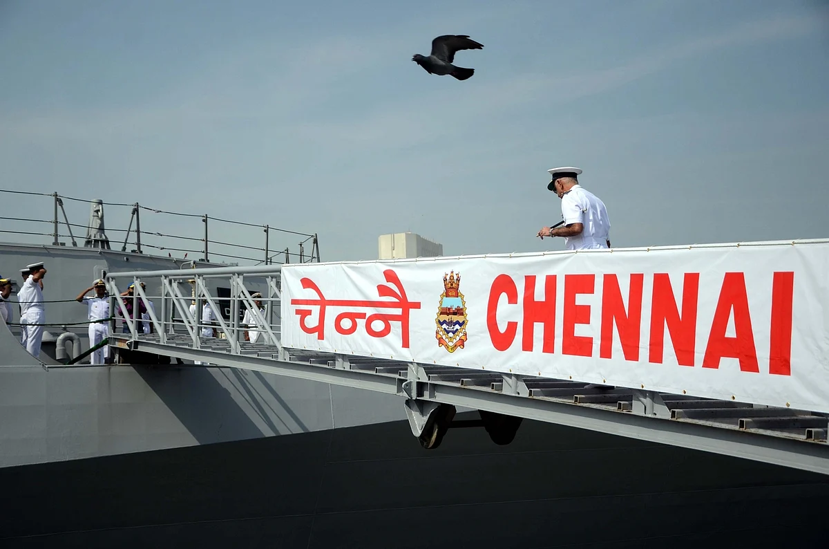 Indian Navy Commissions Largest Indigenous Warship, INS Chennai