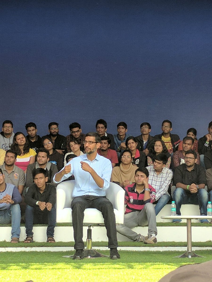 When Google’s Sundar Pichai Greeted His Friend with ‘Abbey Saale’