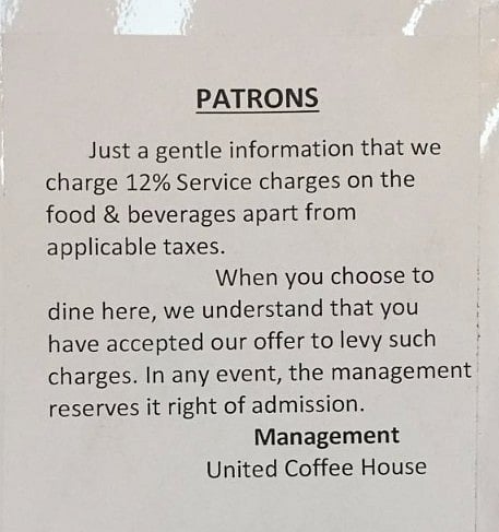 Restaurant Service Charge Is Now Optional... But Is It Really?