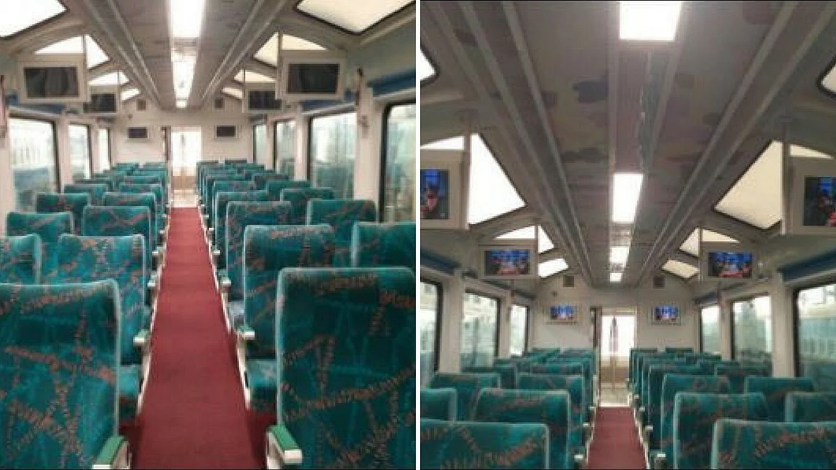 Now, Travel In A Train Coach With A Glass Roof and Huuuuge Windows