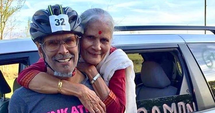 Milind Soman's Mother, Usha Soman Does 15 Effortless Push-Ups on Her ...