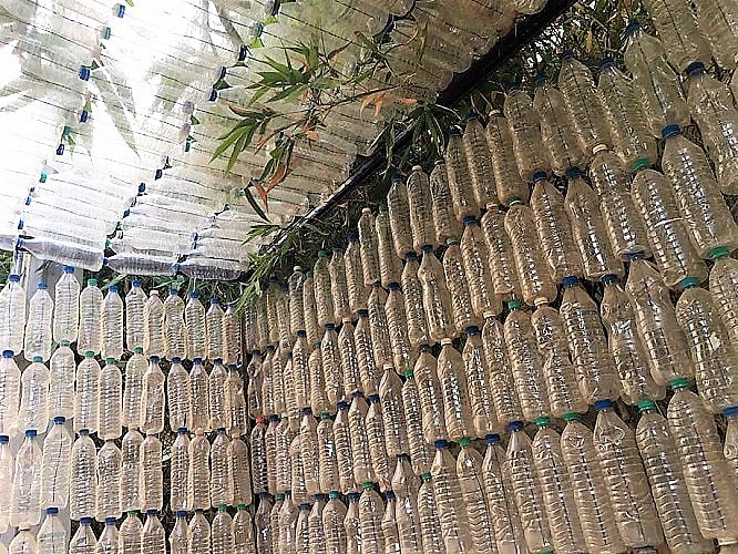 Plastic Bottles as Building Blocks? Tirupati’s Eco-Friendly Bus Shelter ...