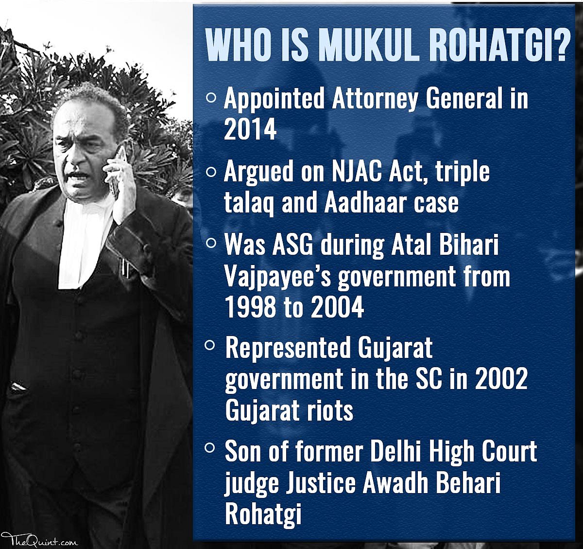 The Unbearable Heaviness Of Being Attorney General Mukul Rohatgi