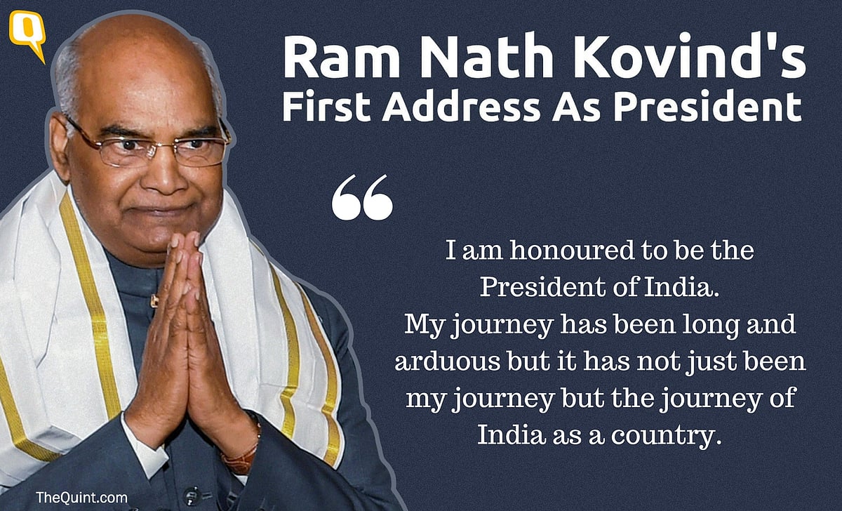 Here’s What Ram Nath Kovind Said in His First Speech as President