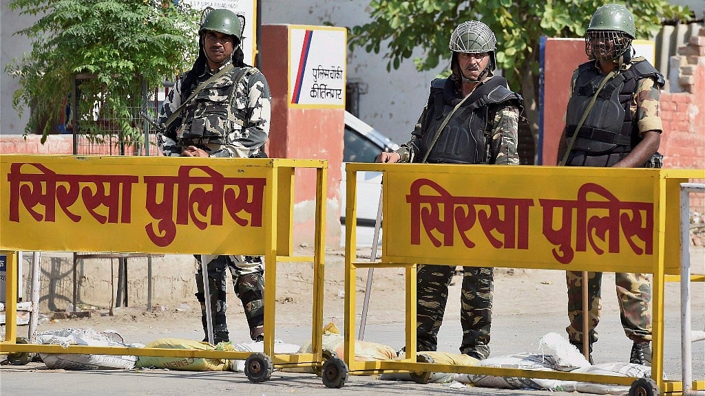 Dera Followers Deposit Weapons with Sirsa District Police