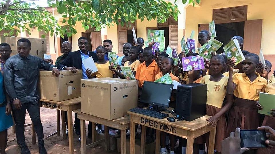 #GoodNews: Ghana Teacher Gifted Computers by Indian Firm