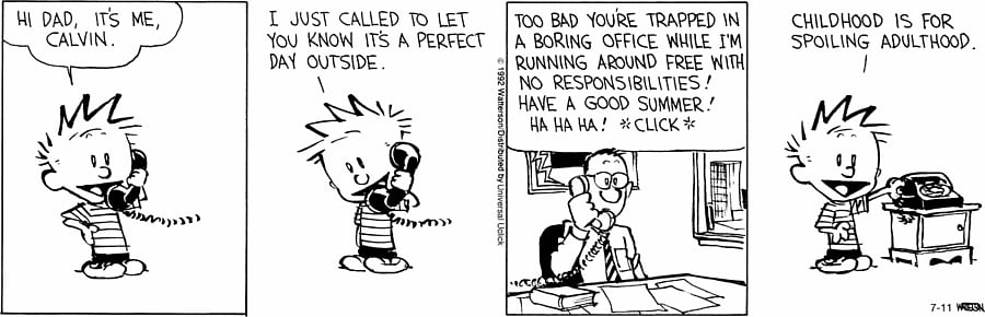 Calvin And Hobbes Growing Up
