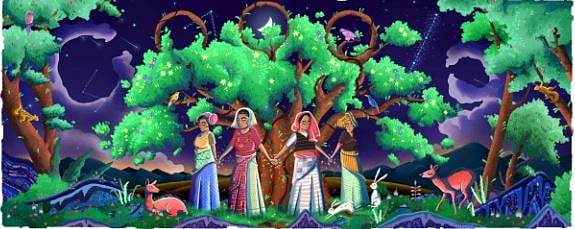 Google Doodle Celebrates the 45th Anniversary Of Chipko Movement