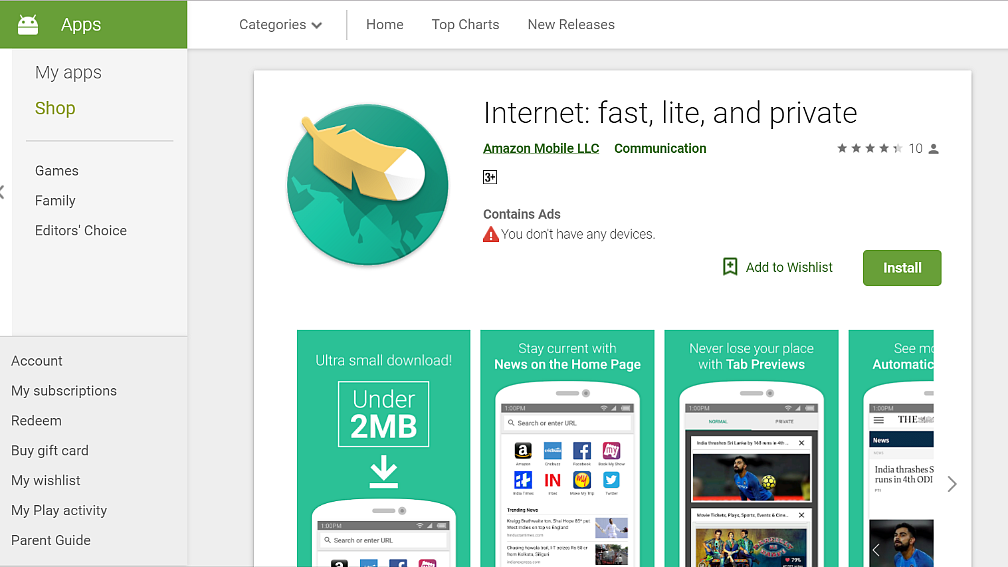 Amazon’s Got a Web Browser For Android And It’s Called ‘Internet’