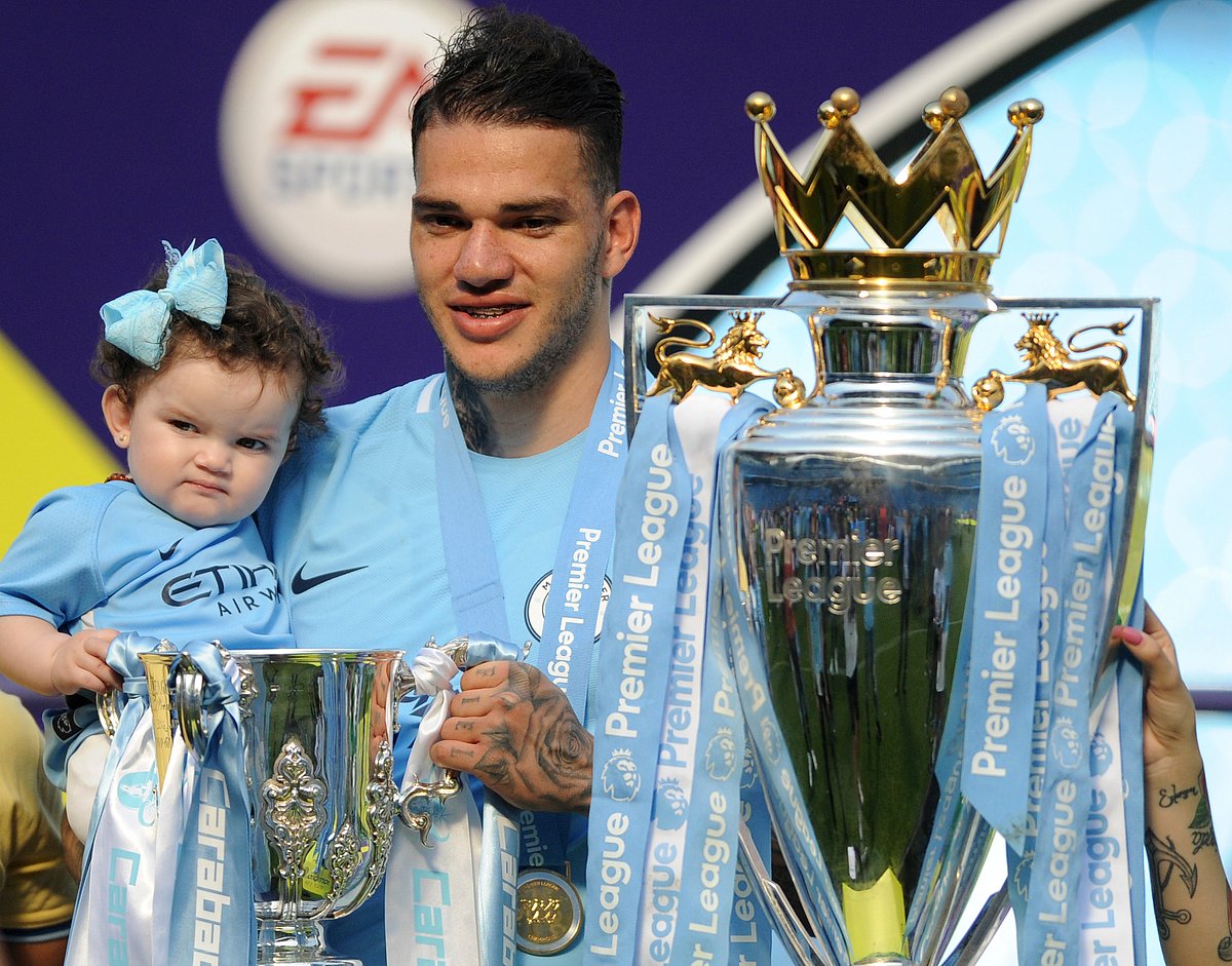 In Pics: Manchester City Players Finally Get Hands on EPL Trophy