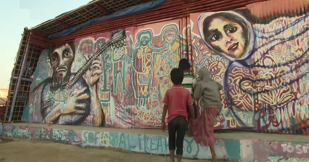 Art Brings Hope And Smiles to Rohingya Refugee Camps in Bangladesh