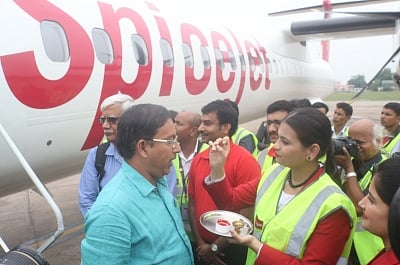 SpiceJet operates India's first flight partially powered by bio-fuel